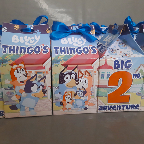 Bluey Personalised Milk Boxes with Ribbon | Kaymos Range